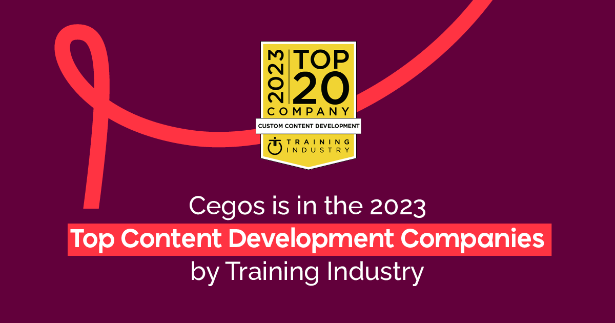 Cegos is in the 2023 Top 20 Custom Content Development